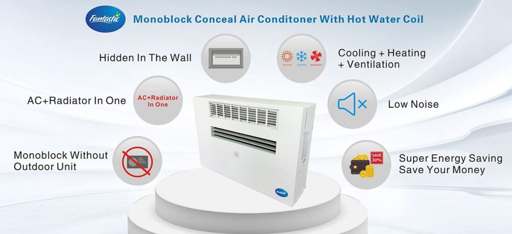 Monoblock Air Conditioner with Radiator Heating - Fantastic